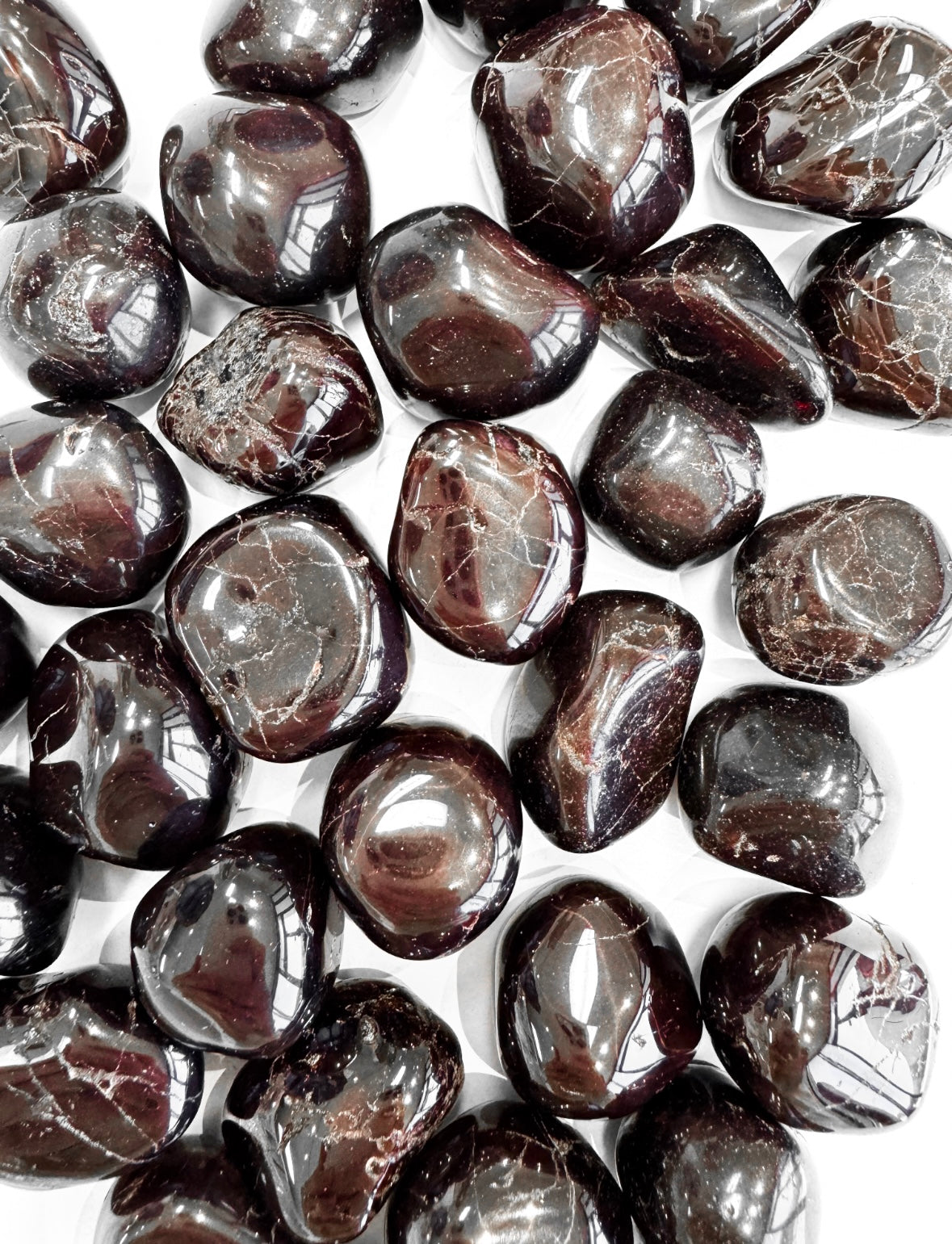 Red Garnet Tumblestone – Geode + Gem