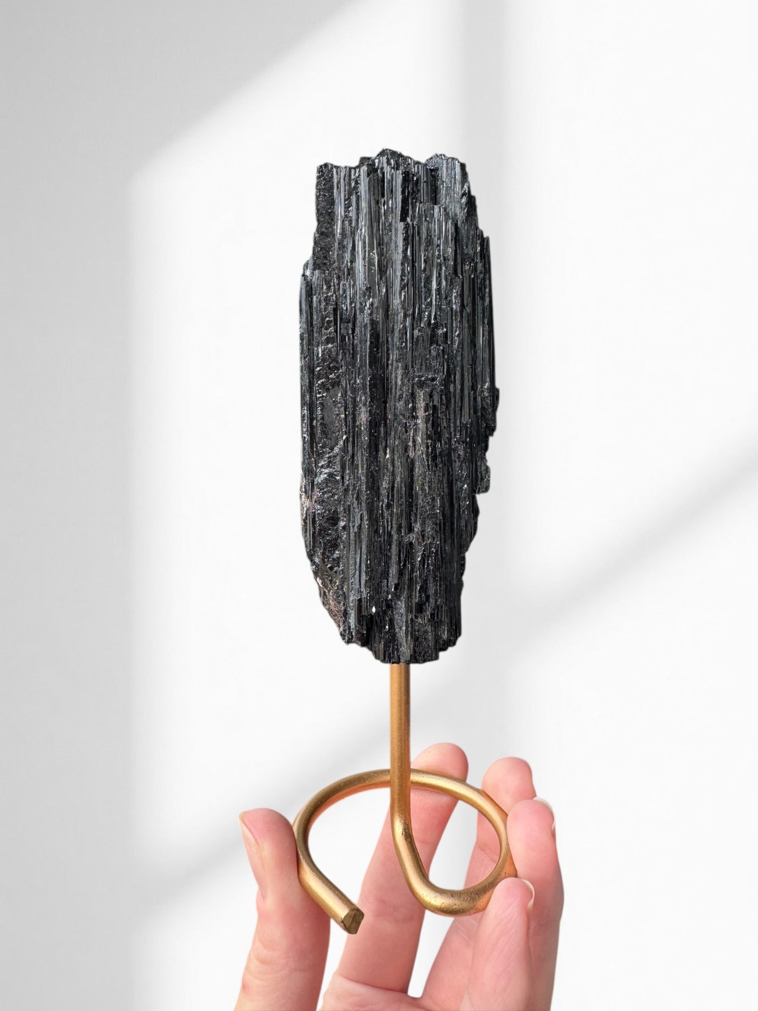 Black Tourmaline 11 (on stand) – Geode + Gem