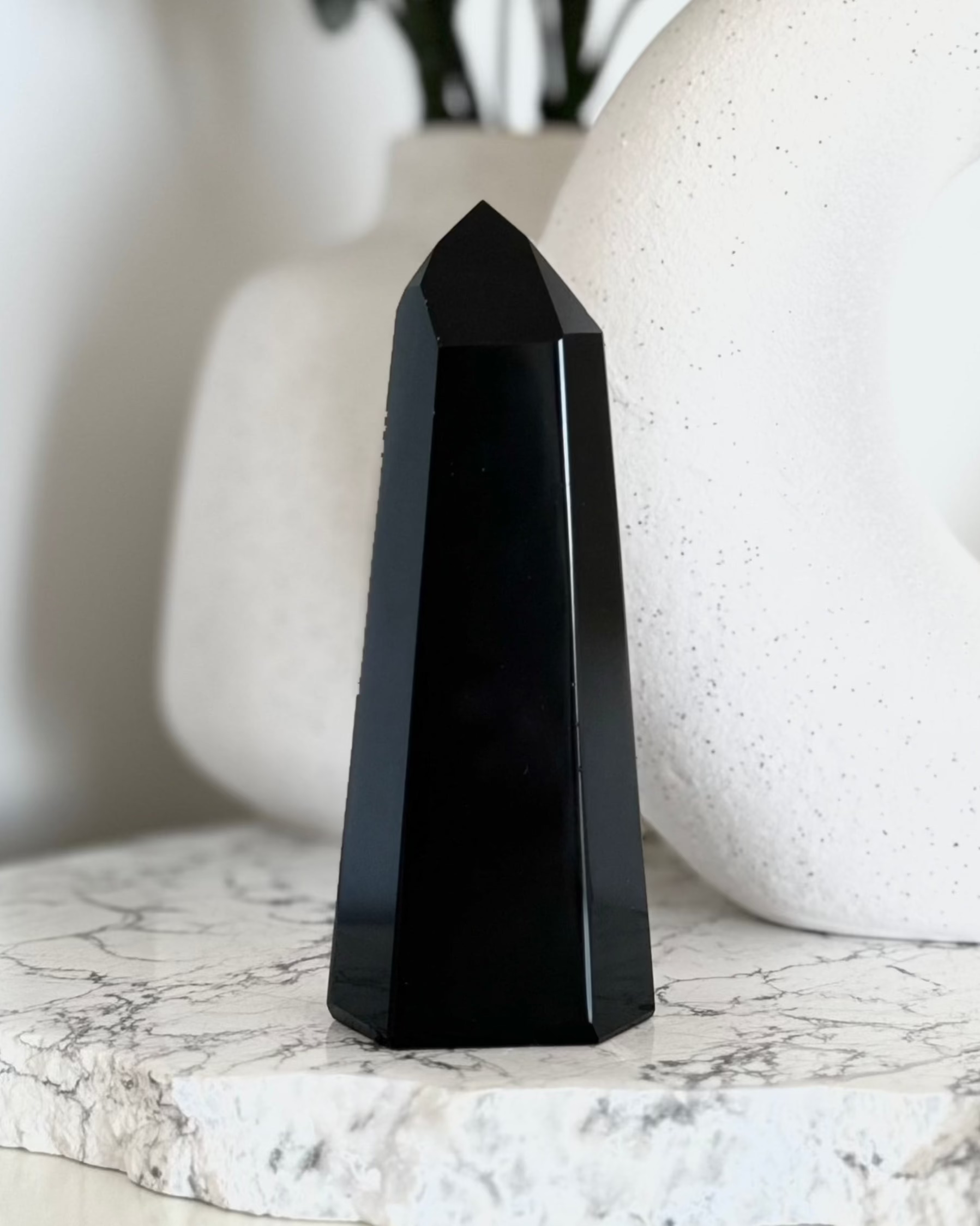 Obsidian Point 05 – Geode + Gem